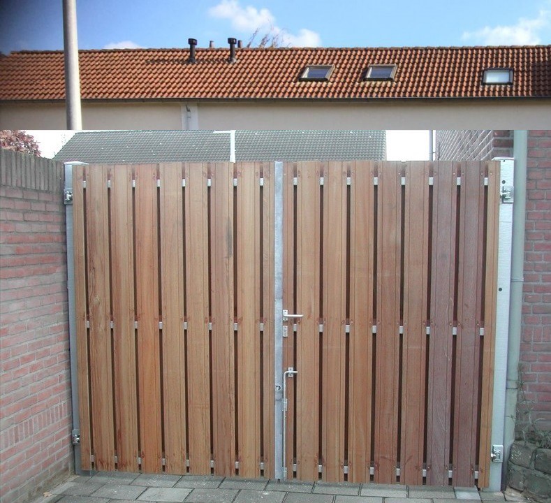 Houten poort specialist J vd Mortel Hekwerken & Poorten